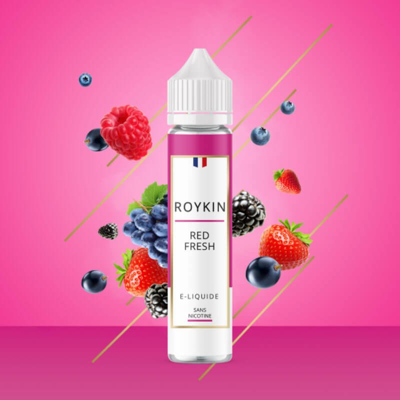 E-liquide Red Fresh 50ml de Roykin, saveur fruitée